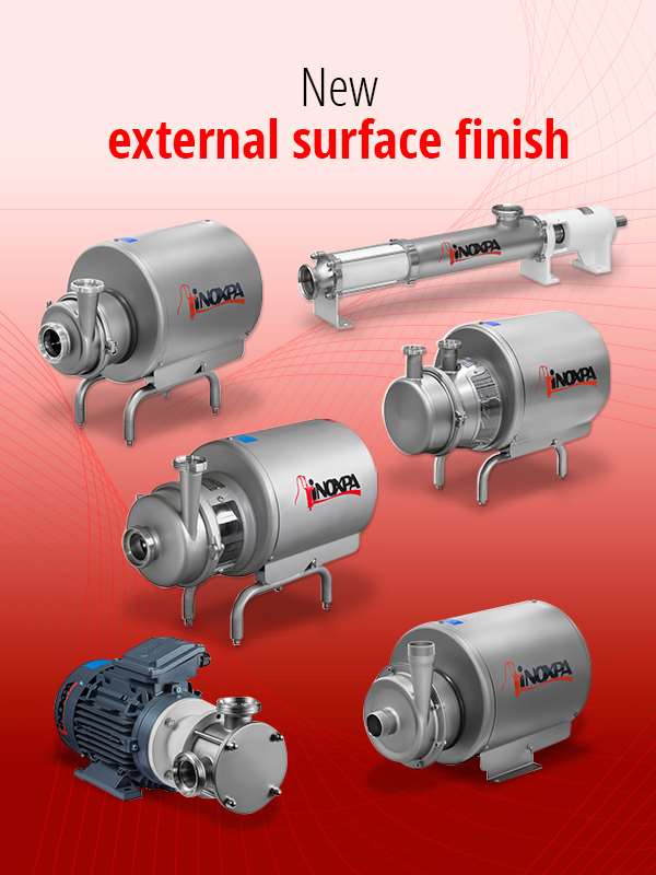 Pumps with new surrface finish - INOXPA news